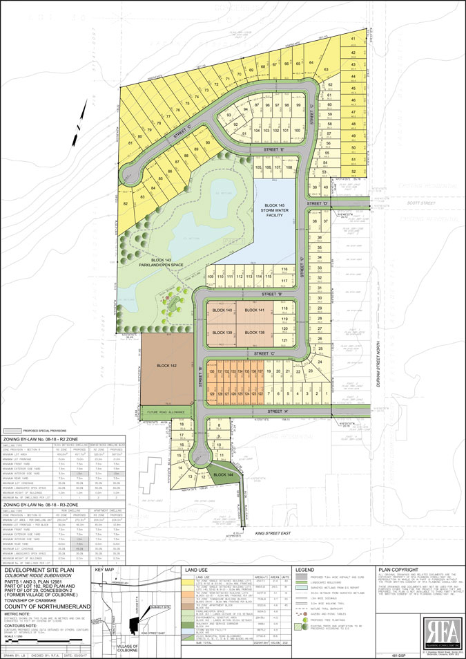 Colborne Ridge Subdivision - RFA Planning Consultant Inc.